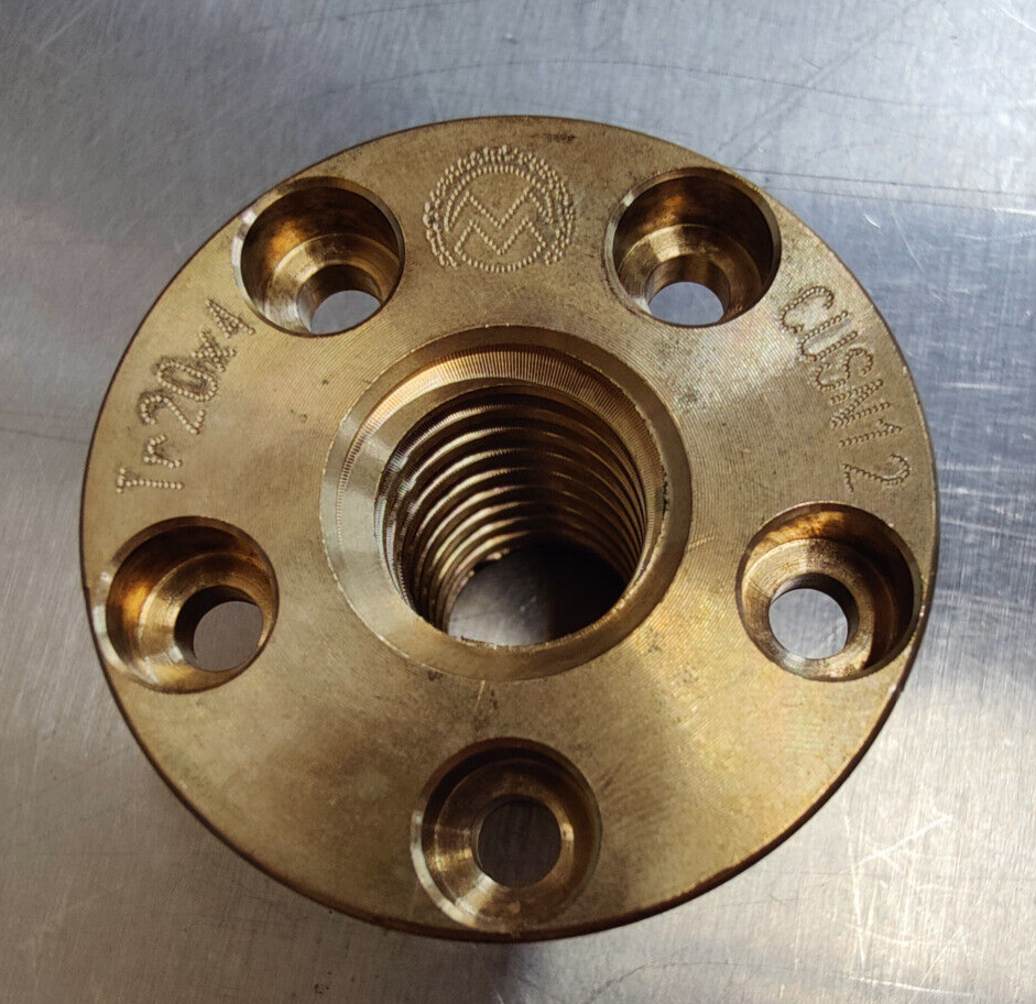 Tr20x4-RH Flanged Bronze Nut 20 mm Spindle 4 mm Pitch RIGHT Handed ...