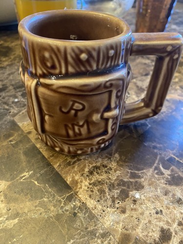 Vintage McCoy USA brown belt and buckle mug 934 | eBay