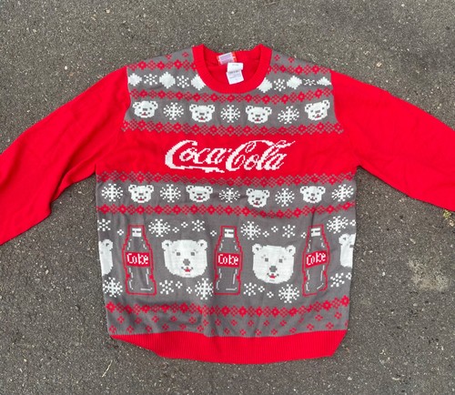 Coca Cola (coke) theme Christmas sweater XL | eBay
