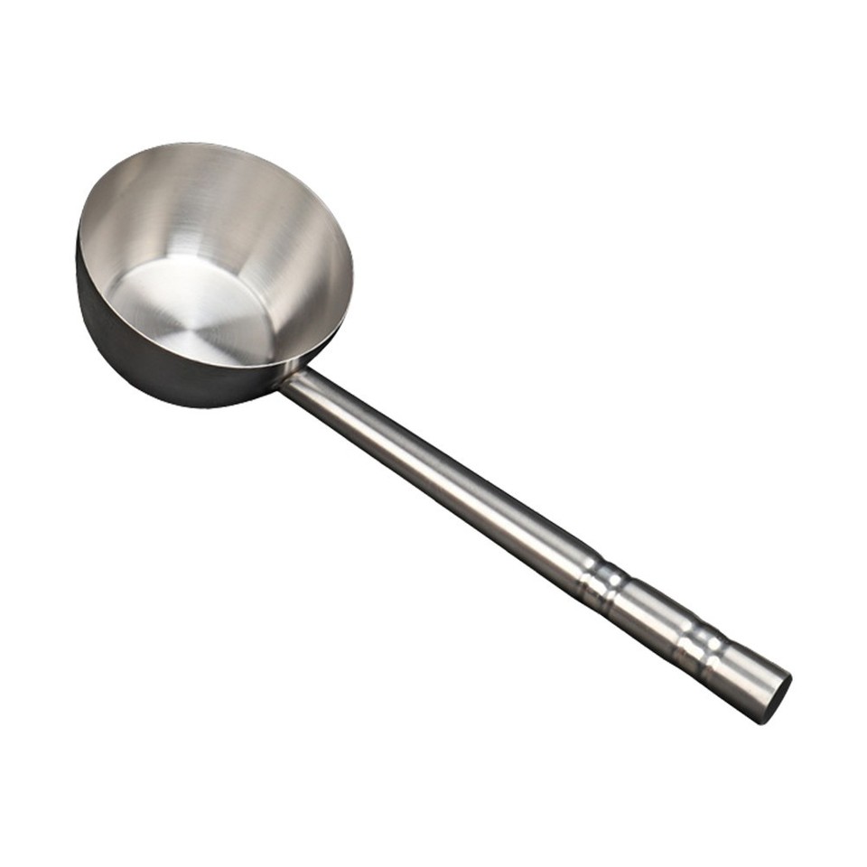 Stainless Steel Water Scoop Multipurpose Water Ladle Flat Bottom Soup ...