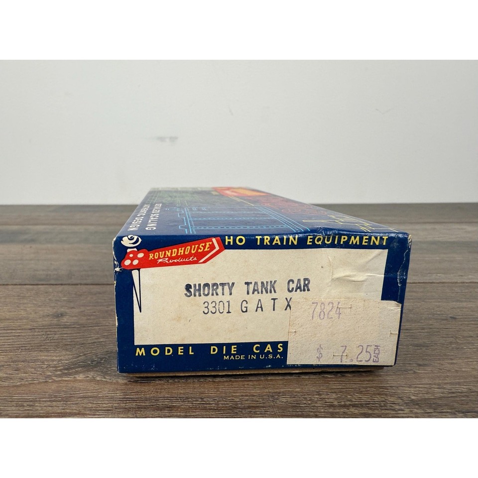 HO Scale Roundhouse Shorty Tank Car #3301 GATX Model Train Kit NIB | eBay