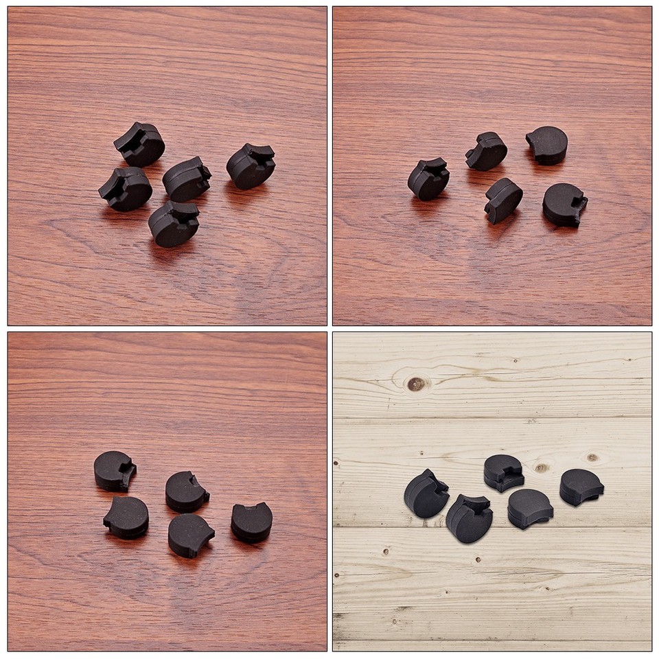 5 Pcs Clarinet Thumb Pad Oboe Rest Black Finger Cushion Practice Parts ...