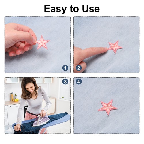 33Pcs Star Iron on Patches Small Star Embroidered Patches Sew on ...