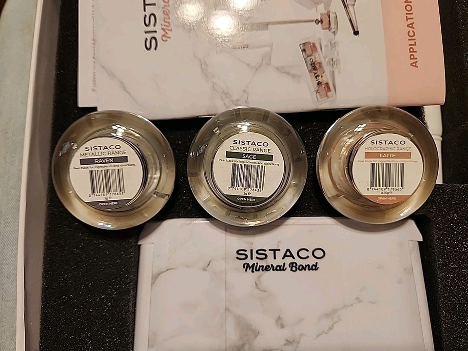 Sistaco Mineral Bond Nail Ultimate Set - 3 colors | eBay