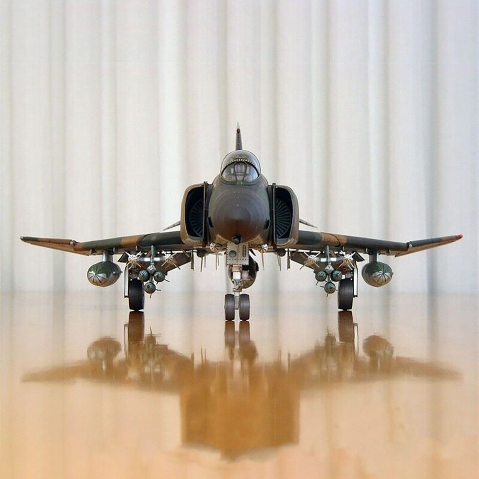 1:33 US F-4B Fighter Paper Model Military Puzzle Kit Paper Airplane ...