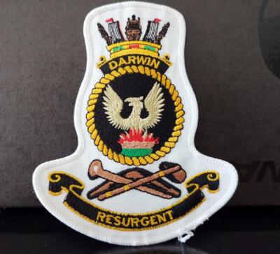 HMAS Darwin RAN Officer's Uniform Cap / Jacket Patch | eBay Australia
