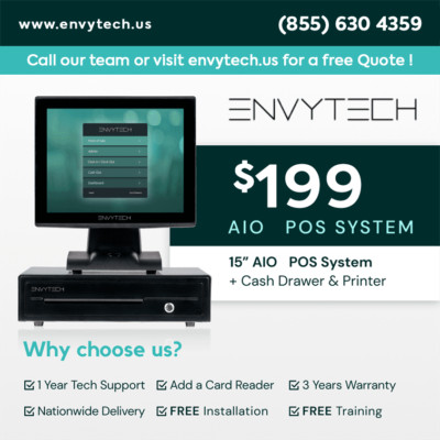 15" Touchscreen POS Cash Register Till System For Grocery Stores ...