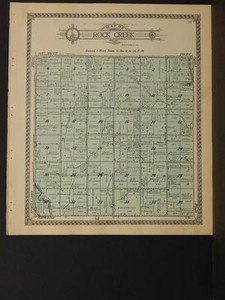 Nebraska Otoe County Map Rock Creek Precinct (Township) 1912 L7#53 | eBay