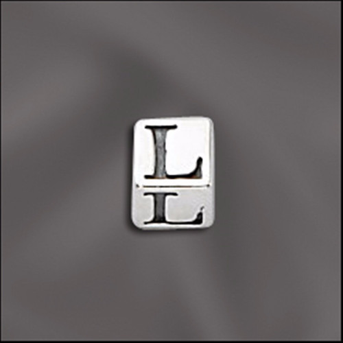 Sterling Silver Alphabet Bead - 5.5mm with 4mm Hole Letter L | eBay