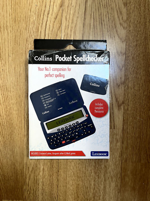 LEXIBOOK Collins Electronic Spellchecker Thesaurus Crossword Solver ...