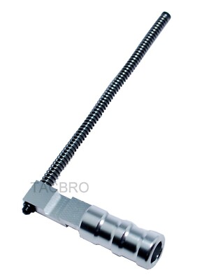 Ruger 1022 10-22 Extended Grooved Round Charging Handle Silver Anodized ...