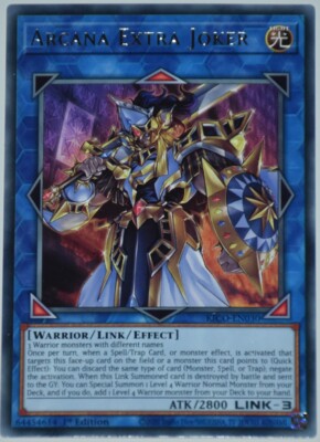 ARCANA EXTRA JOKER KICO-EN030 Yu-Gi-Oh! 1st Edition King's Court RARE ...
