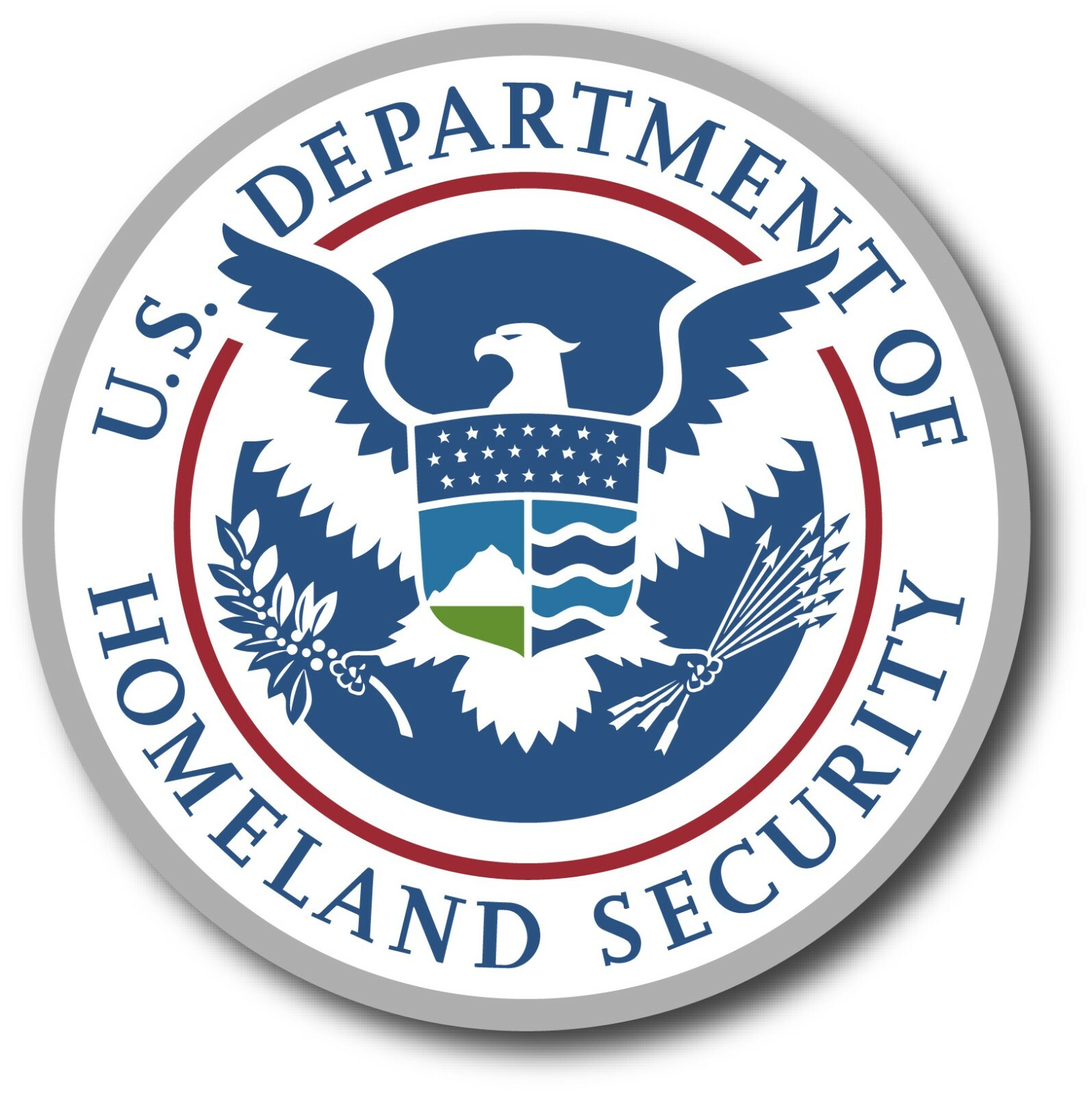 DEPARTMENT OF HOMELAND SECURITY DECAL STICKER USA VEHICLE CAR WINDOW ...