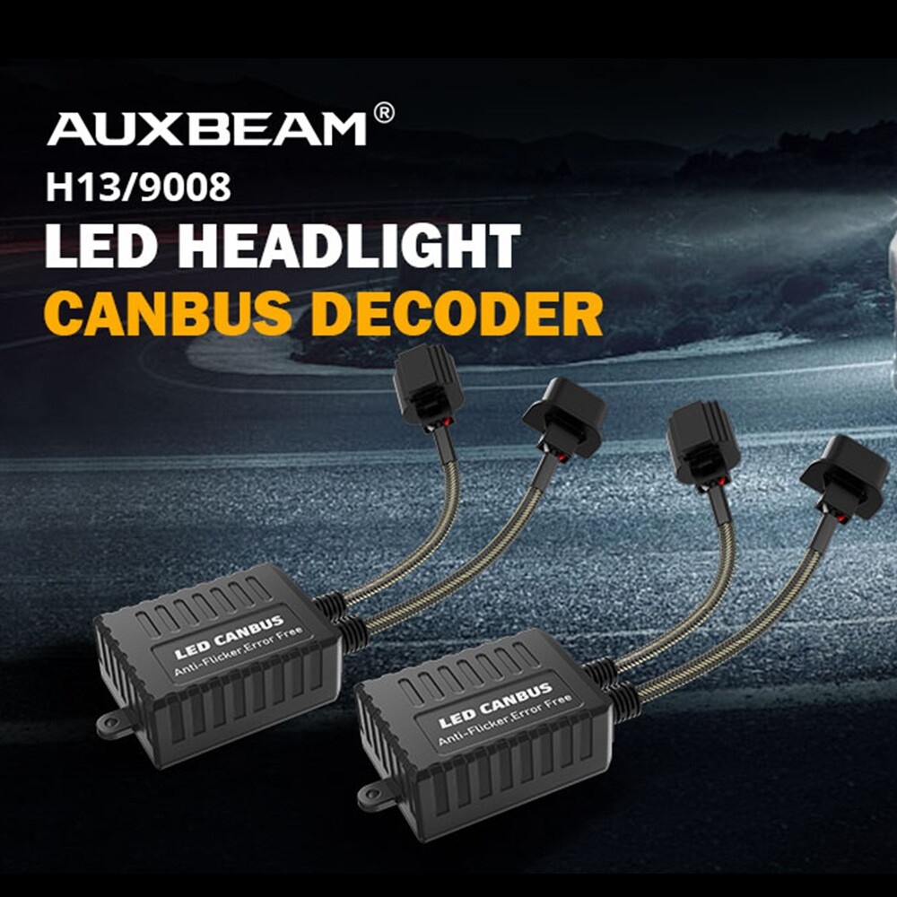 2Pcs H13 9008 LED Headlight Canbus Error Anti Flicker Resistor ...