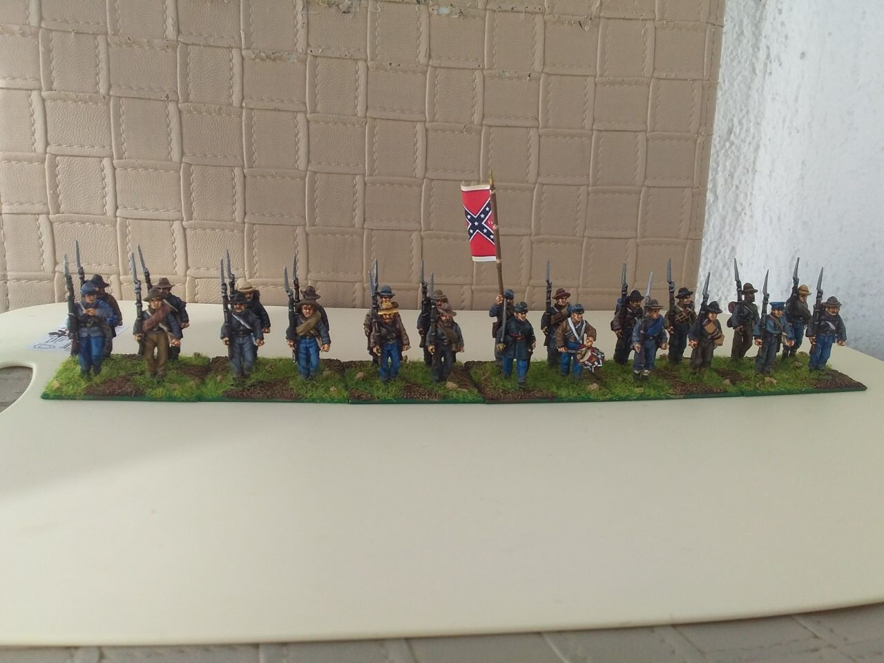Perry Miniatures 28mm ACW Confederate infantry painted Black Powder | eBay