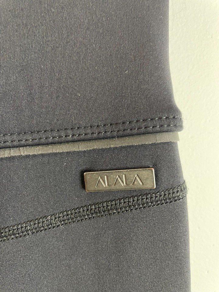 ALALA CAPTAIN ANKLE TIGHT BLACK & SILVER SIZE M | eBay