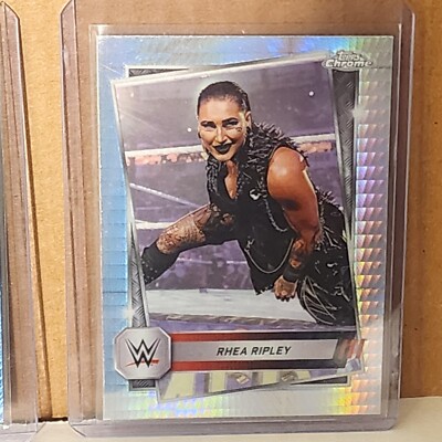 Rhea Ripley 2025 Topps Chrome WWE Hyper Refractor Card WWE Superstar | eBay
