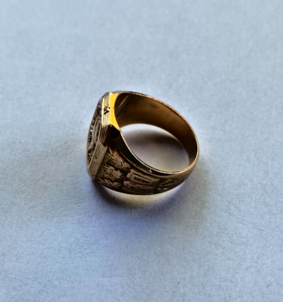 10K Yellow Gold 6 Grams 1930 Columbia High School Class Ring Signed D ...