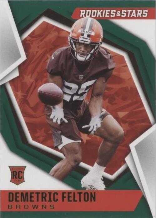 2021 Panini Rookies & Stars - Rookies Demetric Felton #191 Green (RC ...