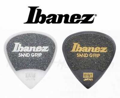 Ibanez PA16HSG-BK & WH SAND GRIP HEAVY Guitar Pick x 6, 12 or 24 picks ...