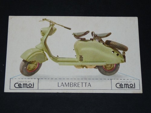 CHROMO ANNEES 1950 CHOCOLAT CEMOI DECOUPAGE SCOOTER LAMBRETTA | eBay