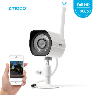 Zmodo 1080p Wireless Outdoor Home Security Camera Night Vision (ZP ...