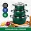 Granitestone 6 Piece Ultra Nonstick Space Saving Nesting Pots with ...
