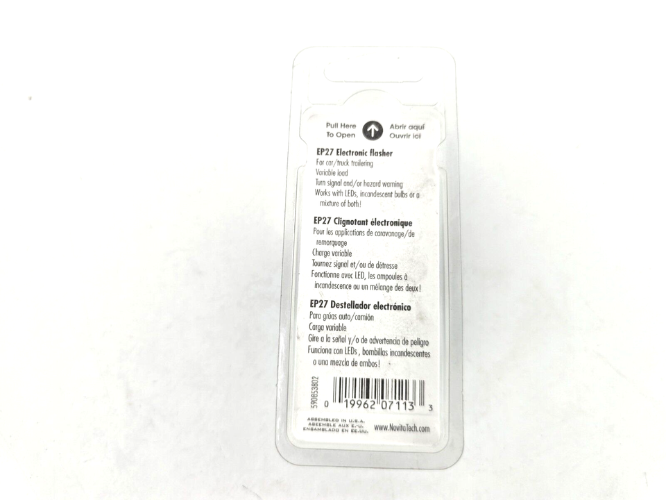 Novita EP27 5-Pin Electronic Turn Signal Flasher Relay Hazard LED Light ...