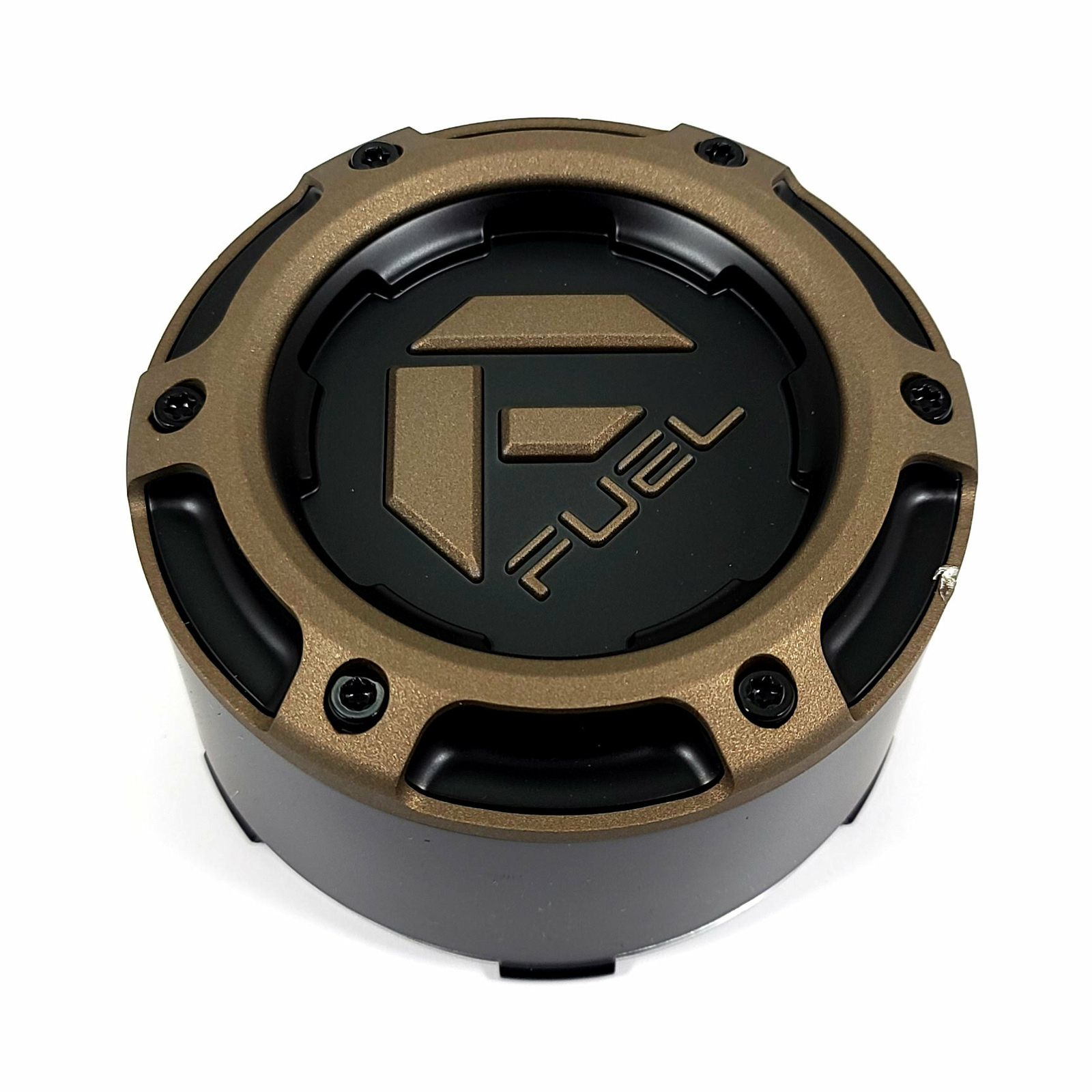 Fuel Matte Black Bronze Center Cap 5-1/4"OD Snap Open-End Closed-End ...