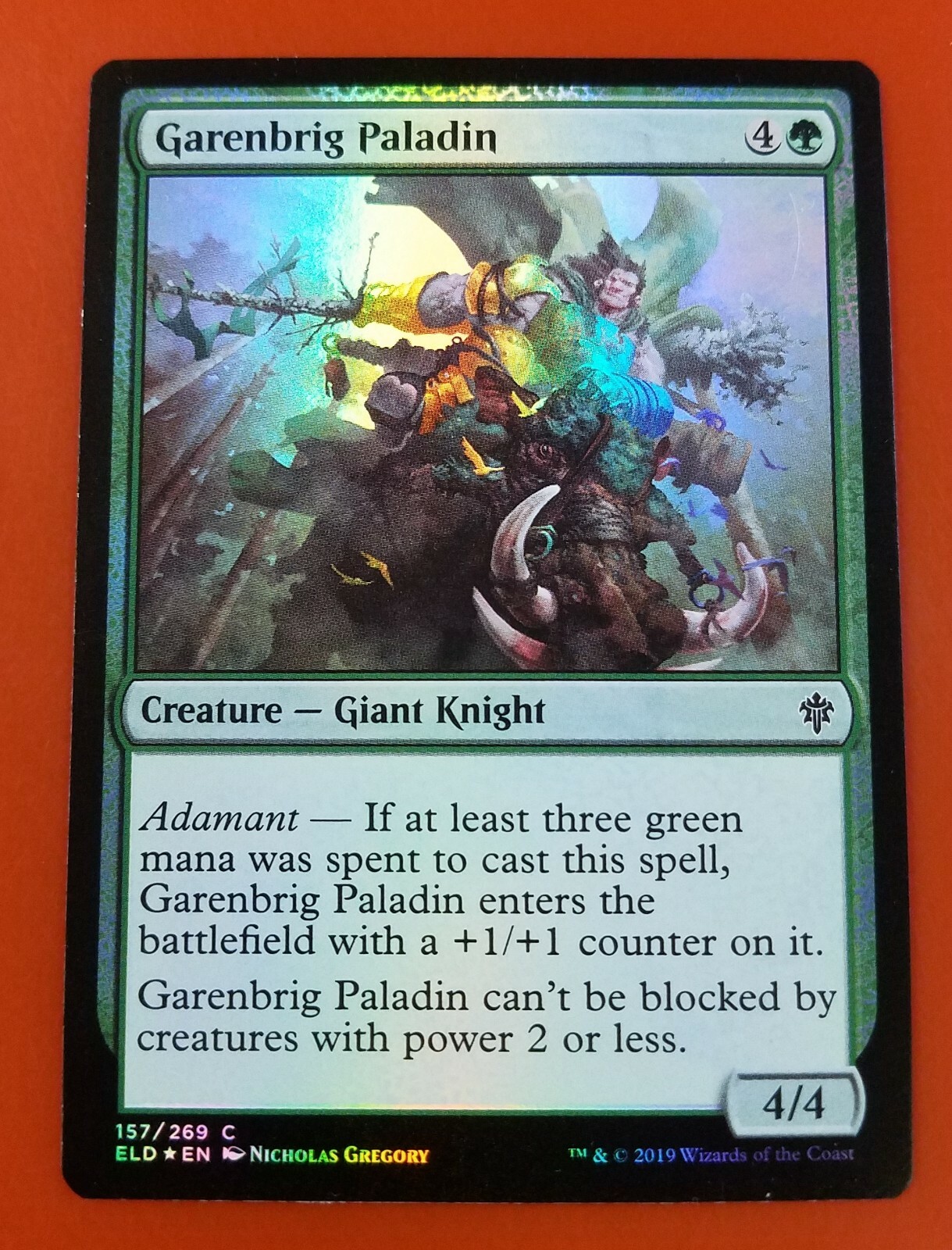 1x Garenbrig Paladin | FOIL | Throne of Eldraine | MTG Magic Cards | eBay