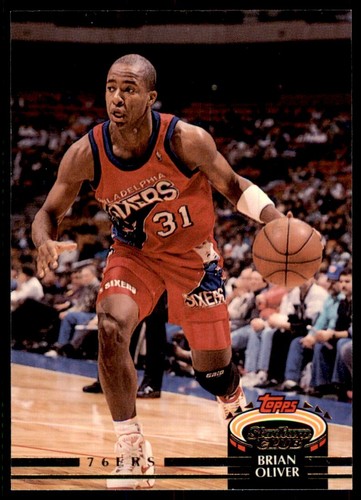 1992-93 Stadium Club Brian Oliver Philadelphia 76ers #113 | eBay