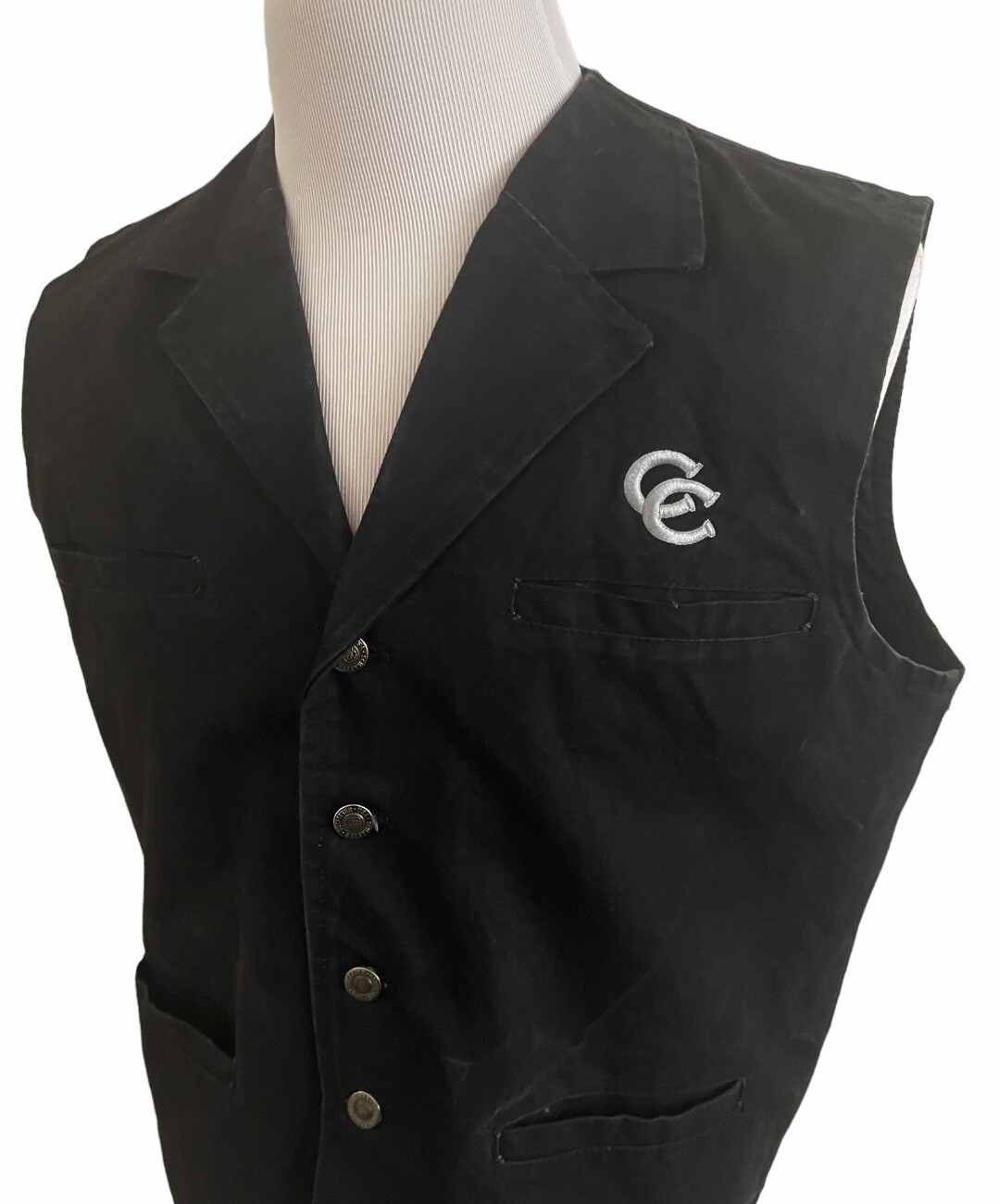 Men's SCHAEFER Outfitter Black Button Western Ranger … - Gem