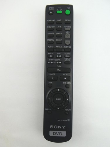 Sony RMT-D126A DVD Remote Control DVP-NS300 DVP-NS300B DVP-NS300BX DVP ...