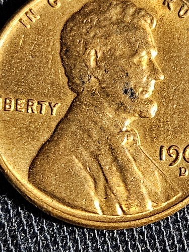 1961 D Penny Errors Struck Off Center, Letters On Rim, Close AM | eBay