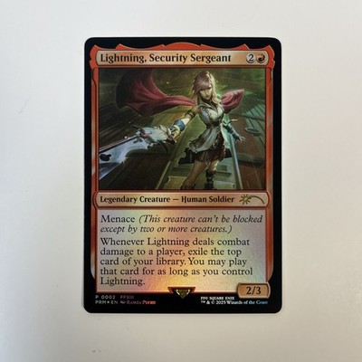 Lightning, Security Sergeant Foil - PRM 0002 NM - MTG Magic | eBay