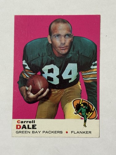 Carroll Dale Vintage EXNEAR MINT SHARP 1969 Topps #77 Green Bay Packers ...