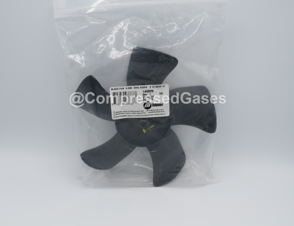 Miller Electric 148809 Blade, Fan 9.000 5WG 34DEG .3 12 Bore Co | eBay