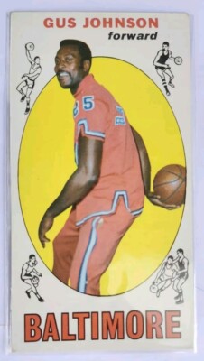 Gus Johnson RC 1969-70 Topps #12 Baltimore Bullets | eBay