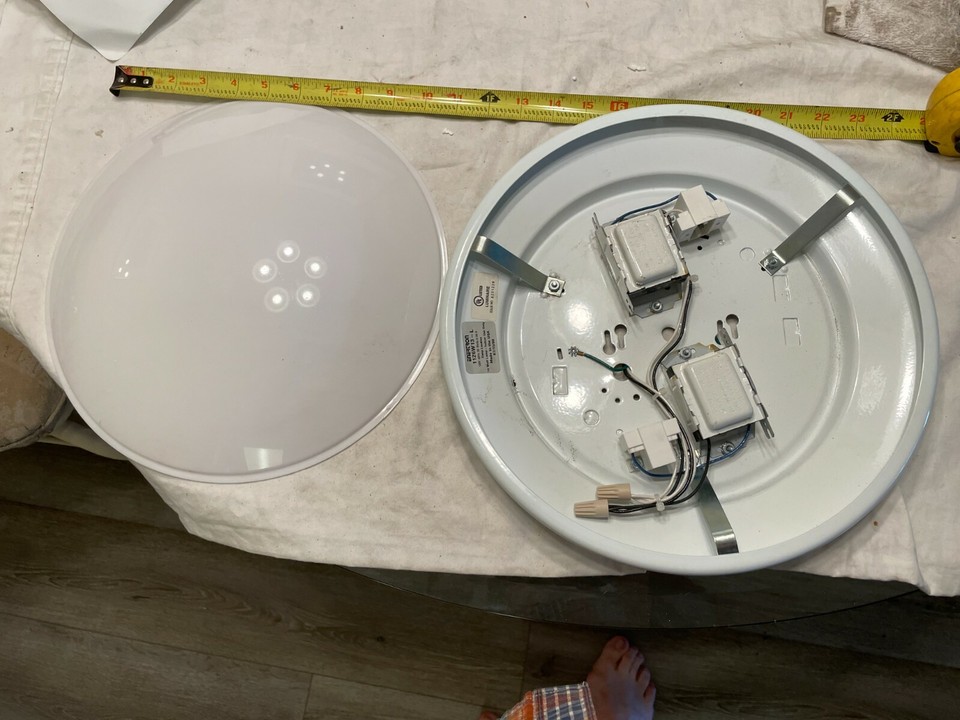 Enertron Lighting Model 1126W13-L Clg/Wall Fixture includes Two 17 W ...