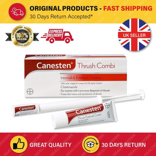 2 x Canesten Thrush Combi - Internal and External Vaginal Creams 2024 ...
