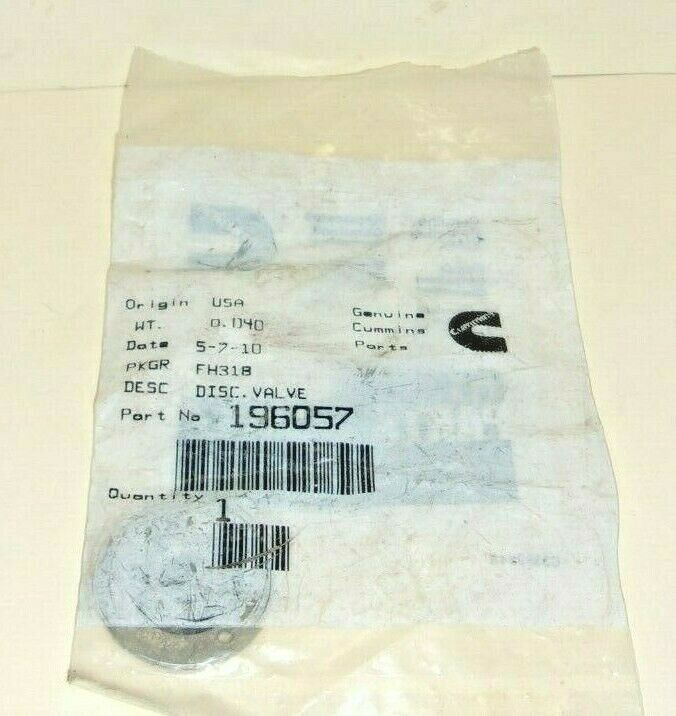 CUMMINS 196057 Disc Valve - New | eBay
