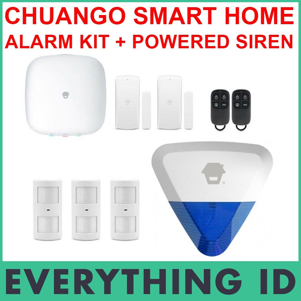 CHUANGO LTE-400 WiFi & 4G WIRELESS DIY SMART SECURITY ALARM KIT ...
