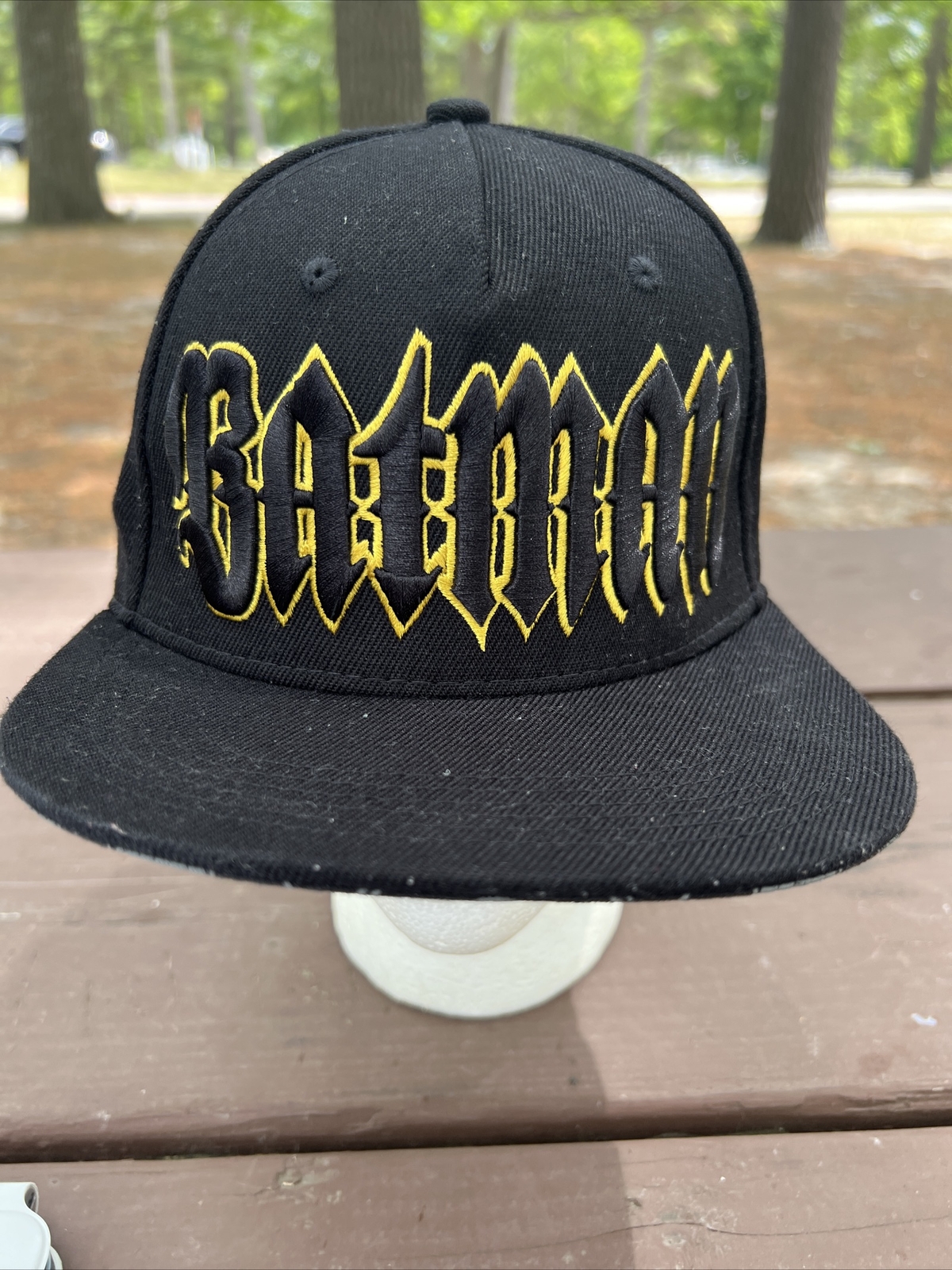 DC Comics Original Hat Batman Black Embroidered Batma… - Gem