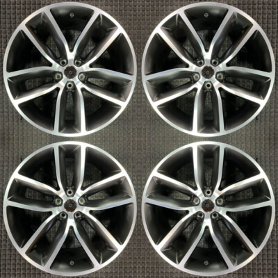 Chrysler 300 Compatible Replica Polished w/ Black Pockets 20" Wheel Set ...