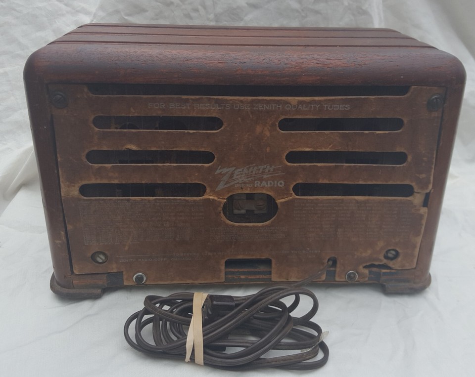 RARE VINTAGE 1941 ZENITH TOASTER ART DECO TABLE RADIO MODEL 6D525 4 ...