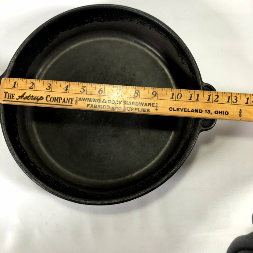 Vintage American Cookware Cast Iron #12 Cooking Pan Riverboat Made in ...