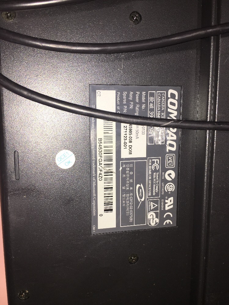 COMPAQ KEYBOARD KB-0133 PS/2 MULTIMEDIA VERY CLEAN TESTED | eBay