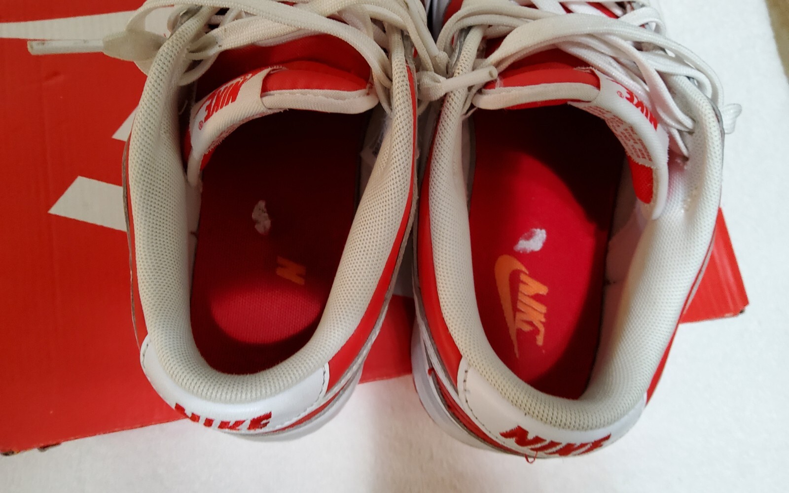 Men's Nike Dunk Low Retro University Red/White Sneake… - Gem