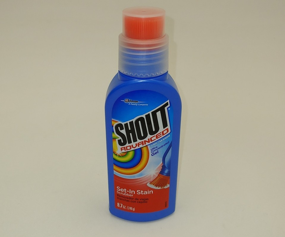 Shout Advanced Set-In Stain Pre-Treat Laundry Scrubber Bottle Ultra Gel ...