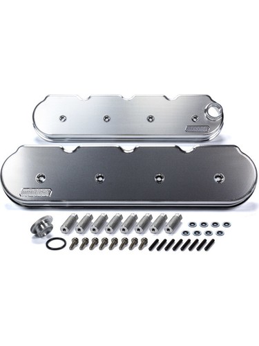 Moroso Valve Cover Stock Height Fabricated Aluminum Natural GM LS-Serie ...